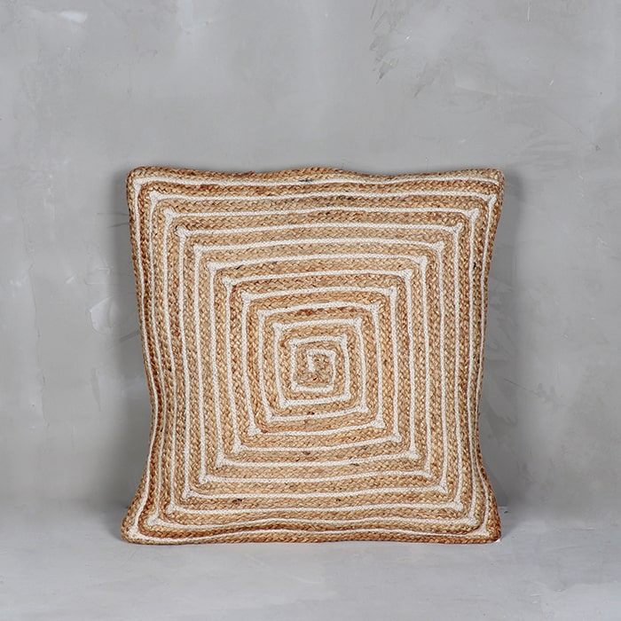 FUNDA COJIN YUTE BLANCO – Area Design