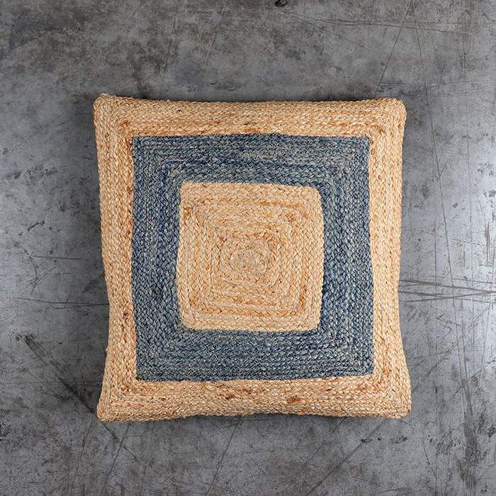 FUNDA COJIN YUTE AZUL – Area Design