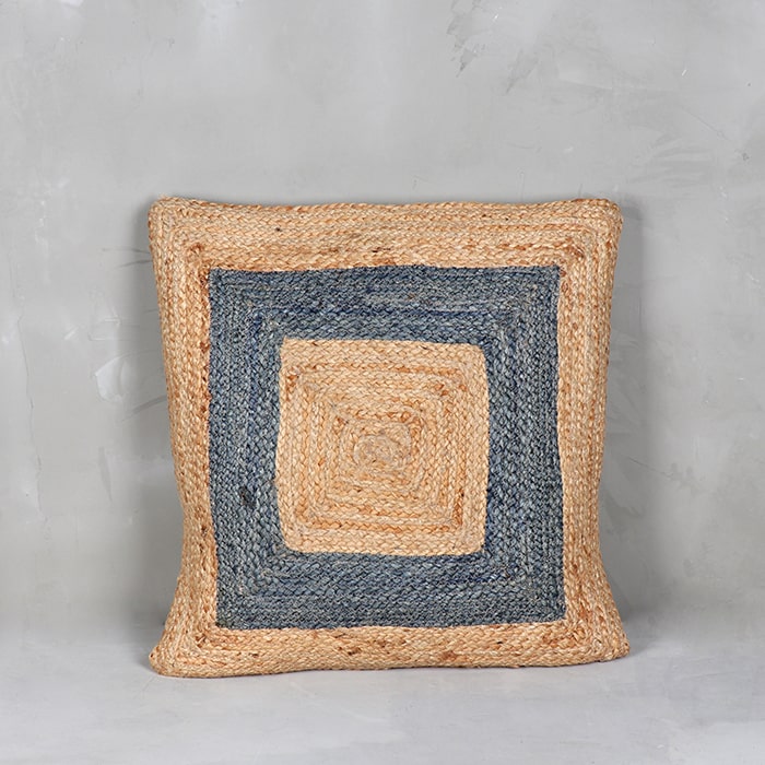 FUNDA COJIN YUTE AZUL – Area Design